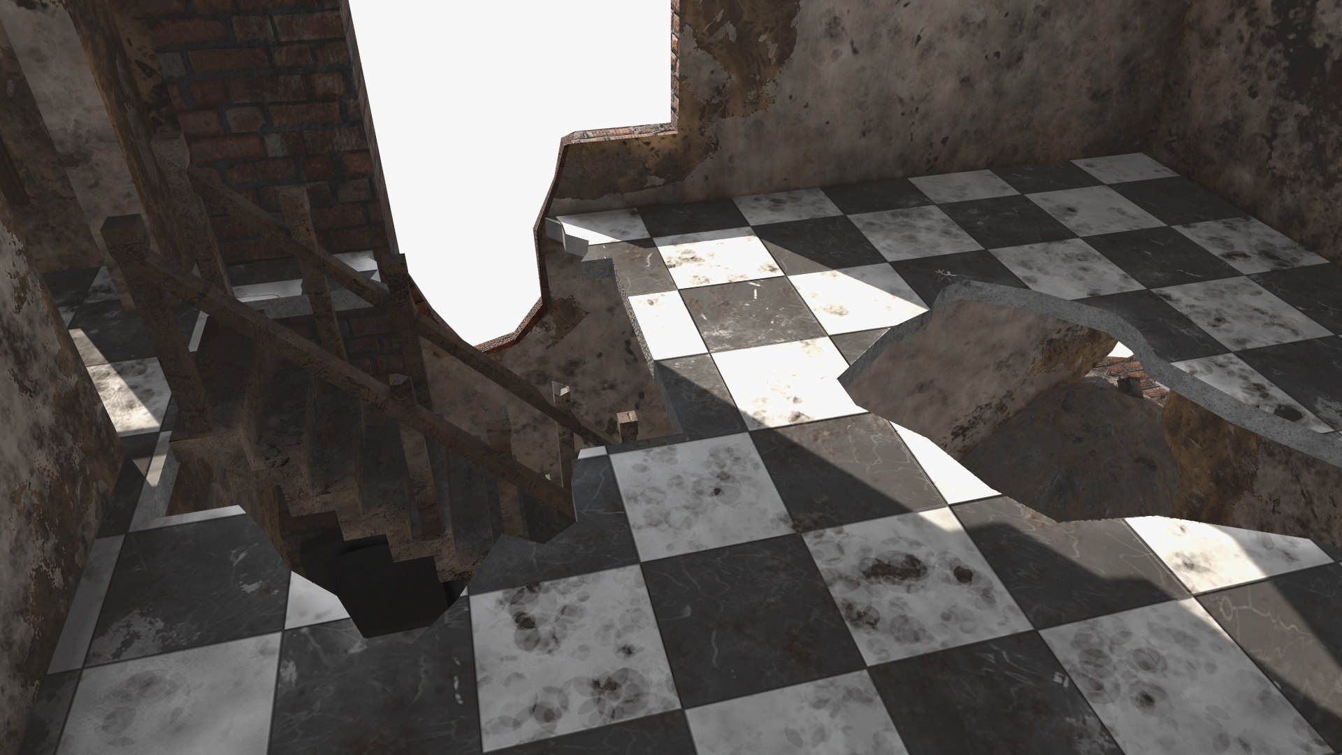 Destroyed Building Family House 3D Model - TurboSquid 2292239