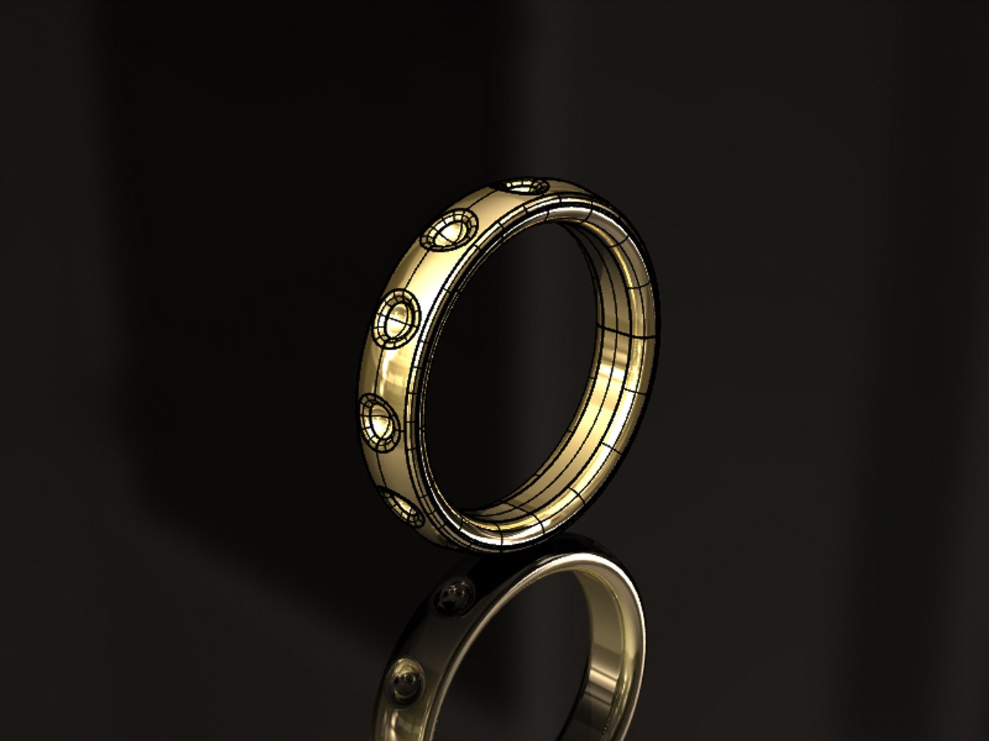 Pattern band ring 3D model - TurboSquid 1596911