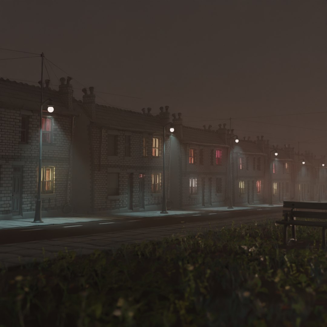 Yorkshire Tenement Cartoon Style Model - TurboSquid 1923636