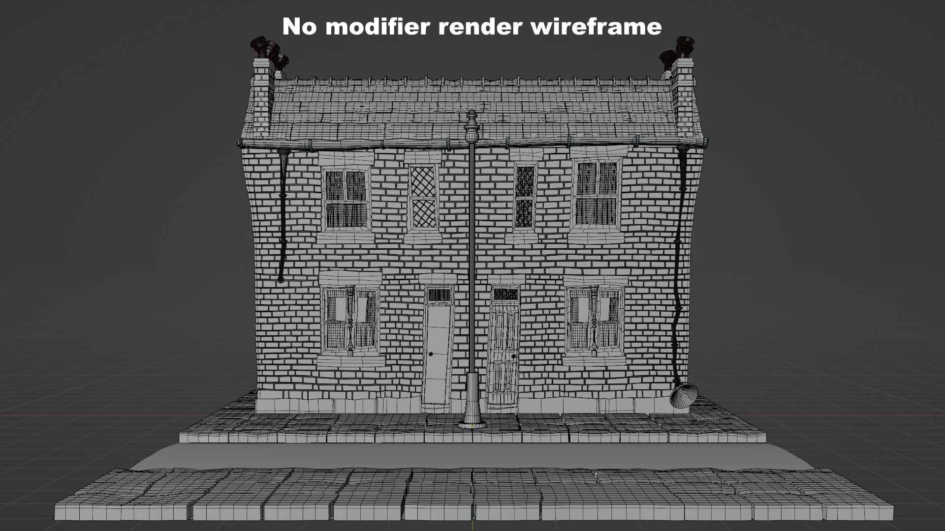 Yorkshire Tenement Cartoon Style Model - TurboSquid 1923636