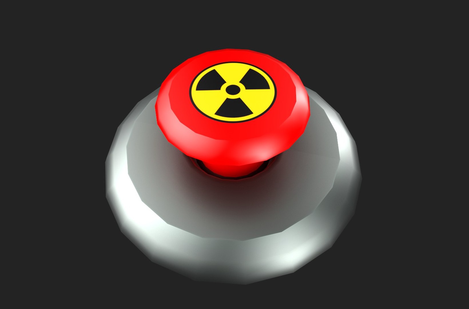 3D Radiation Button - TurboSquid 1649470