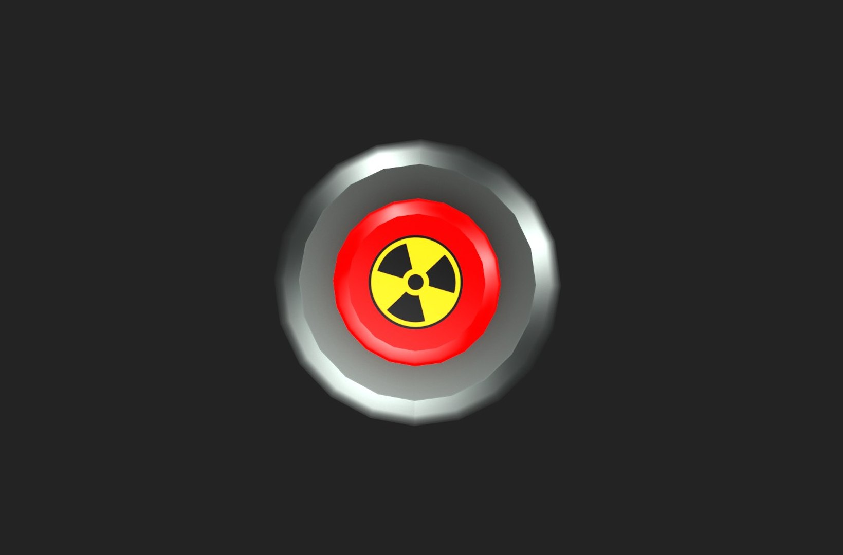 3D Radiation Button - TurboSquid 1649470