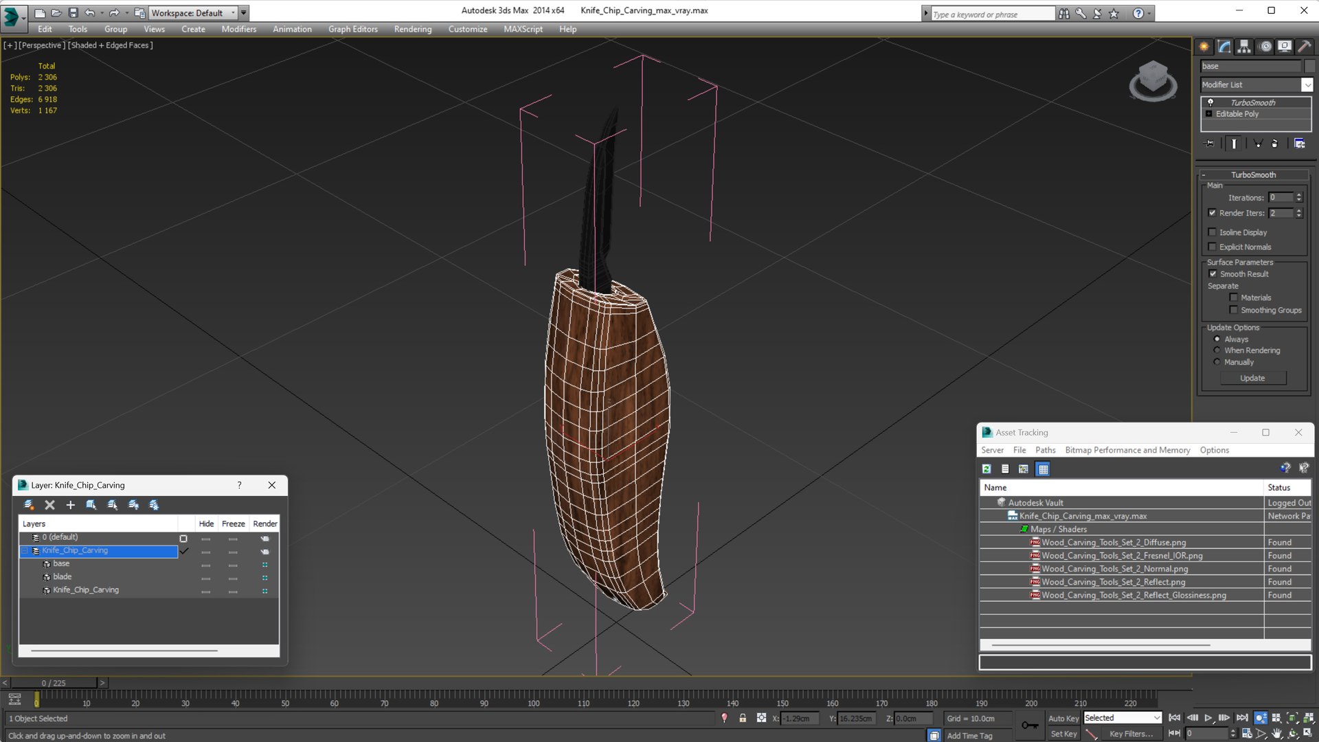 Knife Chip Carving model - TurboSquid 2152619