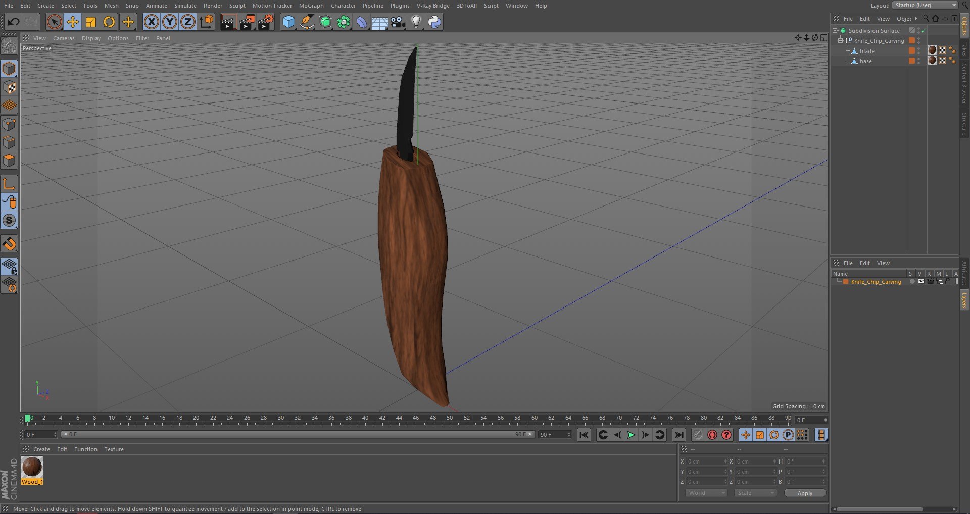 Knife Chip Carving model - TurboSquid 2152619