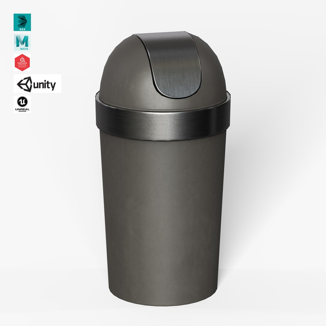 3D Model Trash Can - TurboSquid 2185932