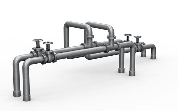 3D industrial pipe assembly - TurboSquid 1513658