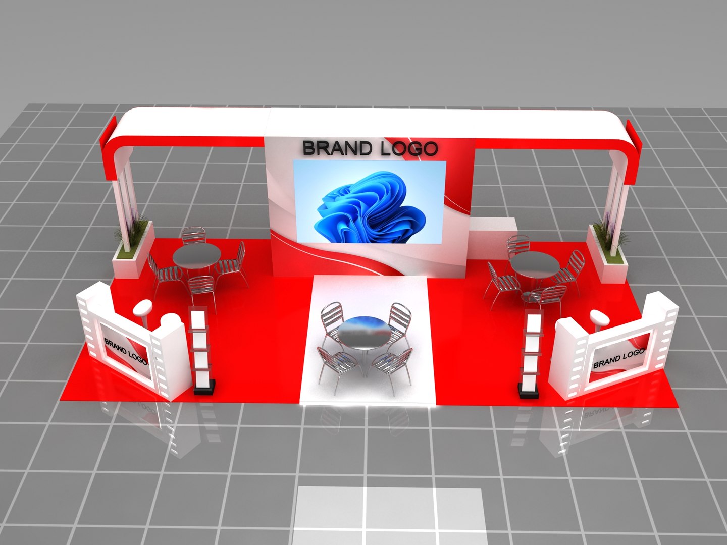 Fair stand exhibition 3D model - TurboSquid 1309871