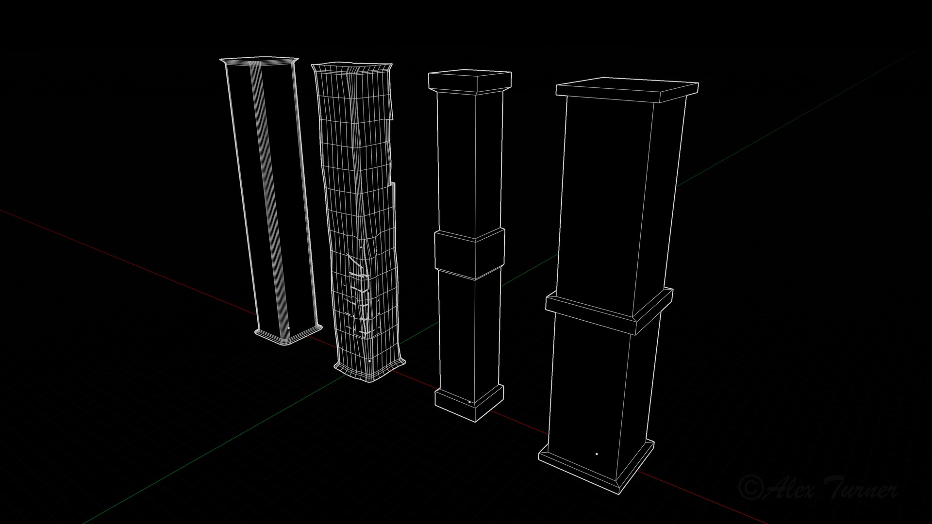 Stone Pillar Pack 3D Model - TurboSquid 2213790