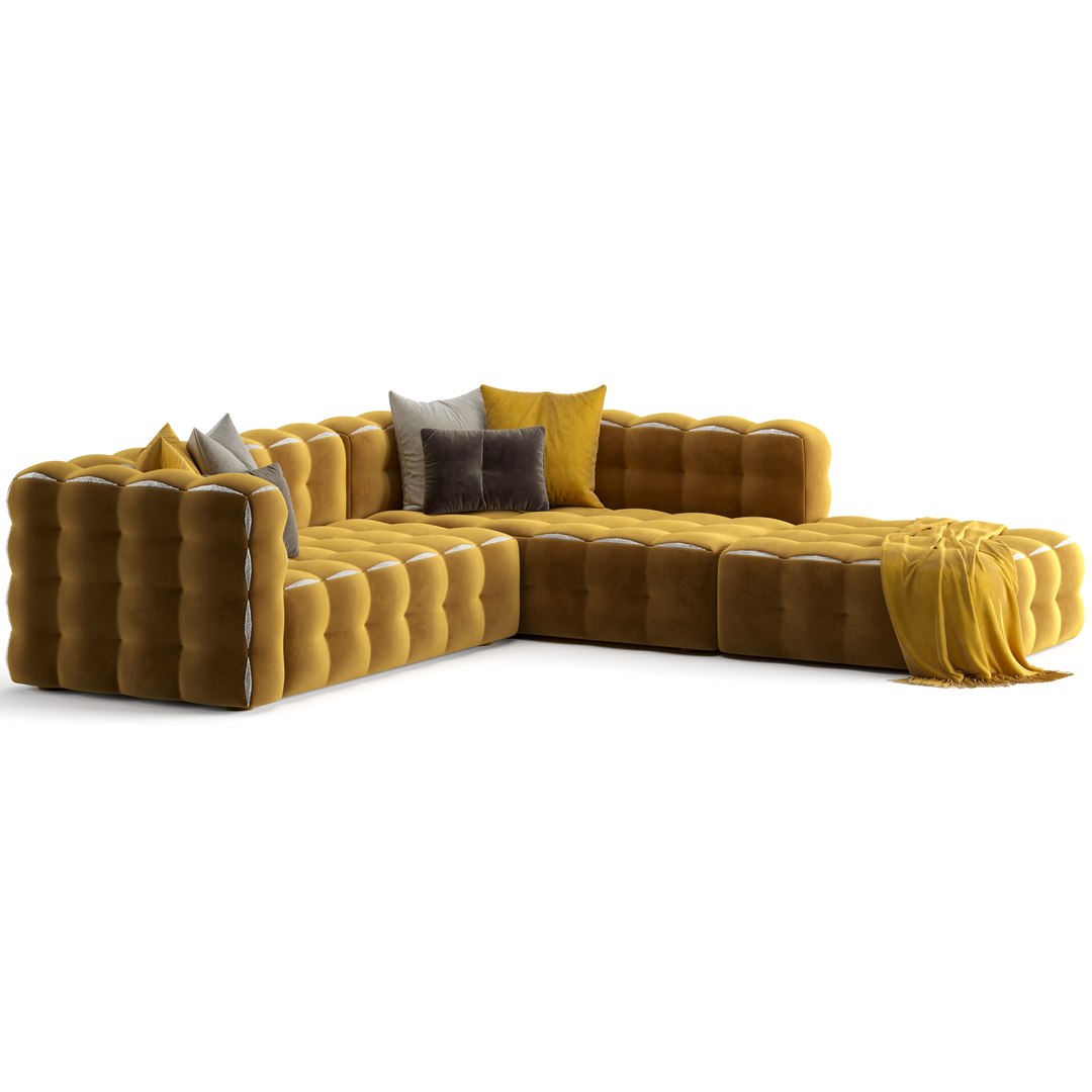3D Model Fendi Casa Fun Sofa 2 - TurboSquid 2072121
