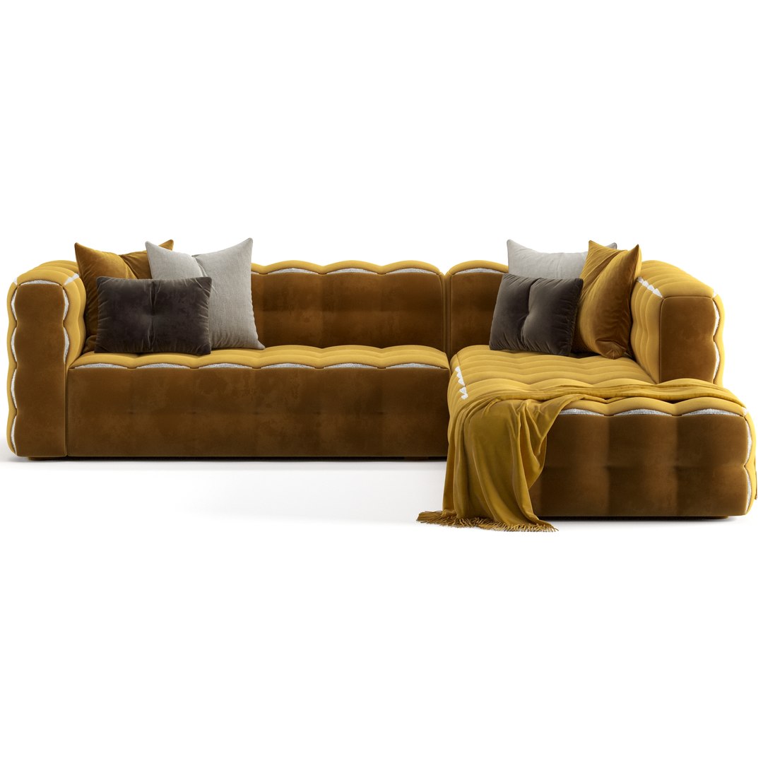 3D Model Fendi Casa Fun Sofa 2 - TurboSquid 2072121