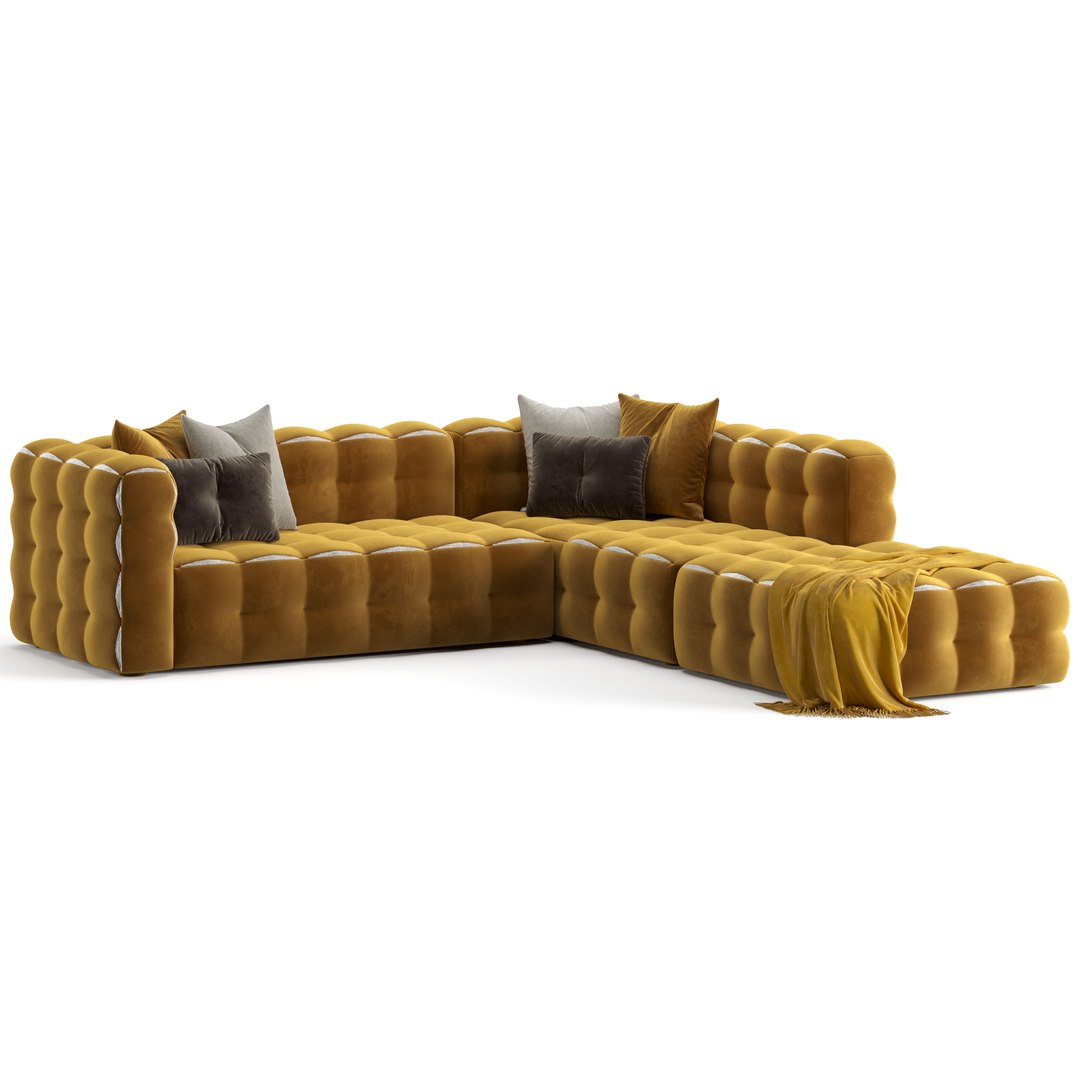 3D Model Fendi Casa Fun Sofa 2 - TurboSquid 2072121