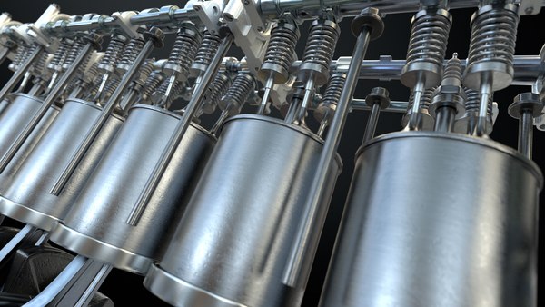 3D V12 Engine Working Animated model - TurboSquid 1745357