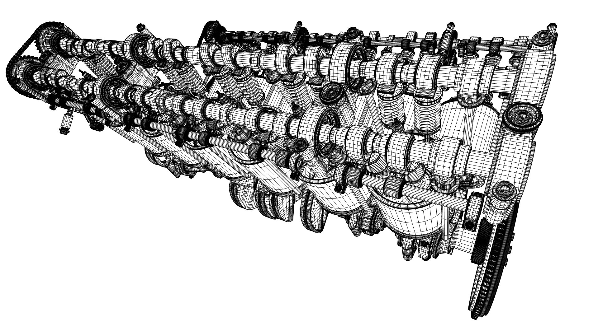 3D V12 Engine Working Animated model - TurboSquid 1745357