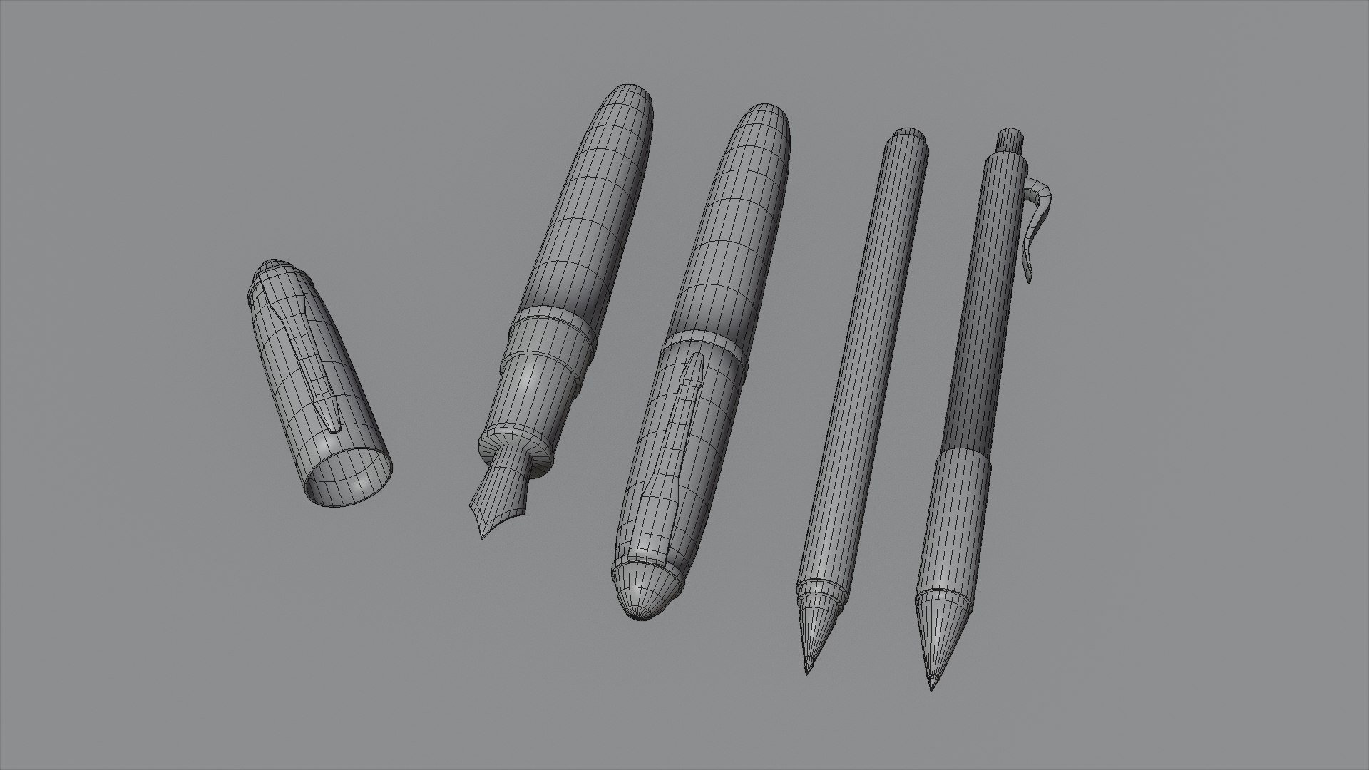 3D pens pencils writing model - TurboSquid 1492102