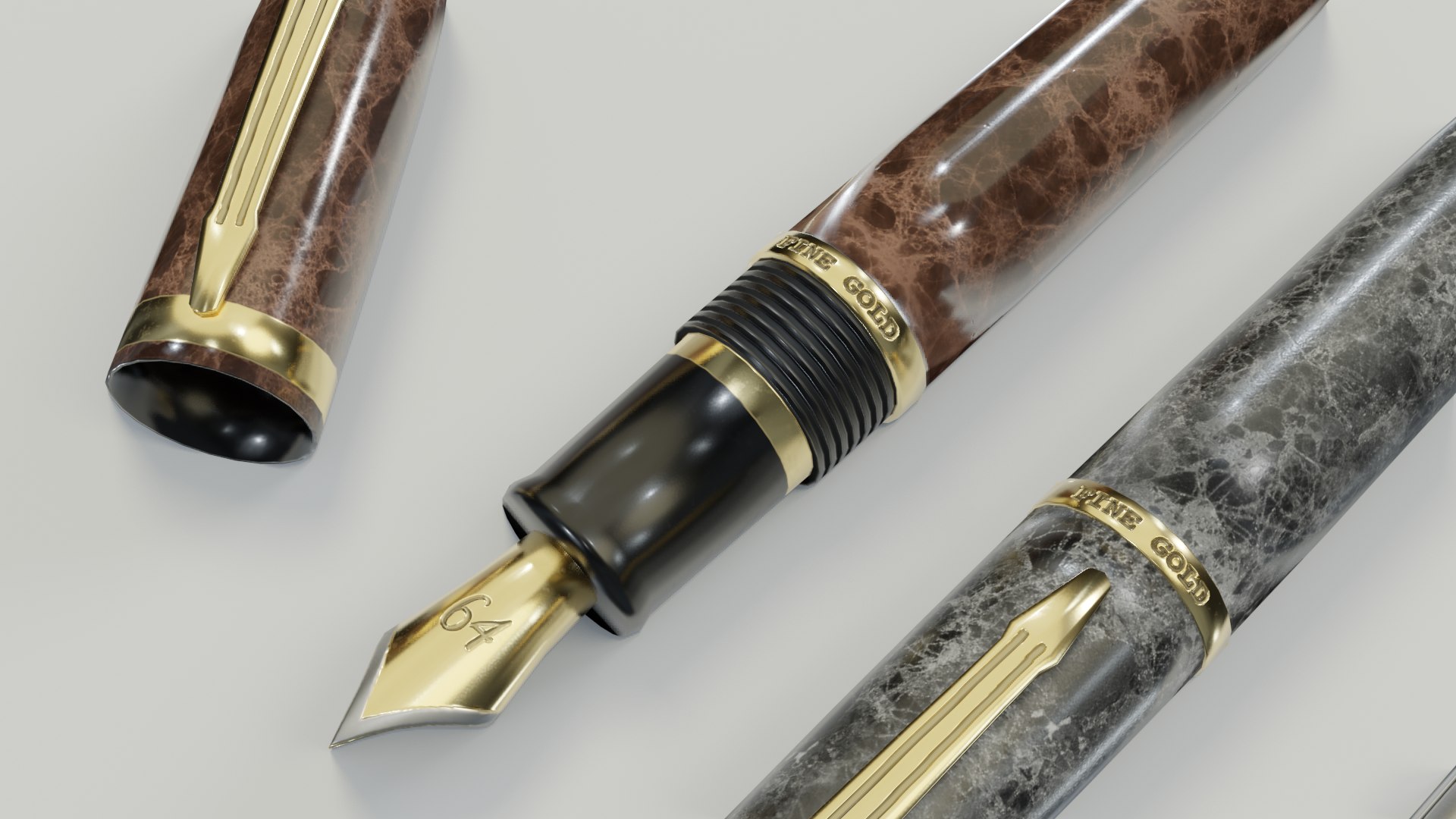 3D pens pencils writing model - TurboSquid 1492102