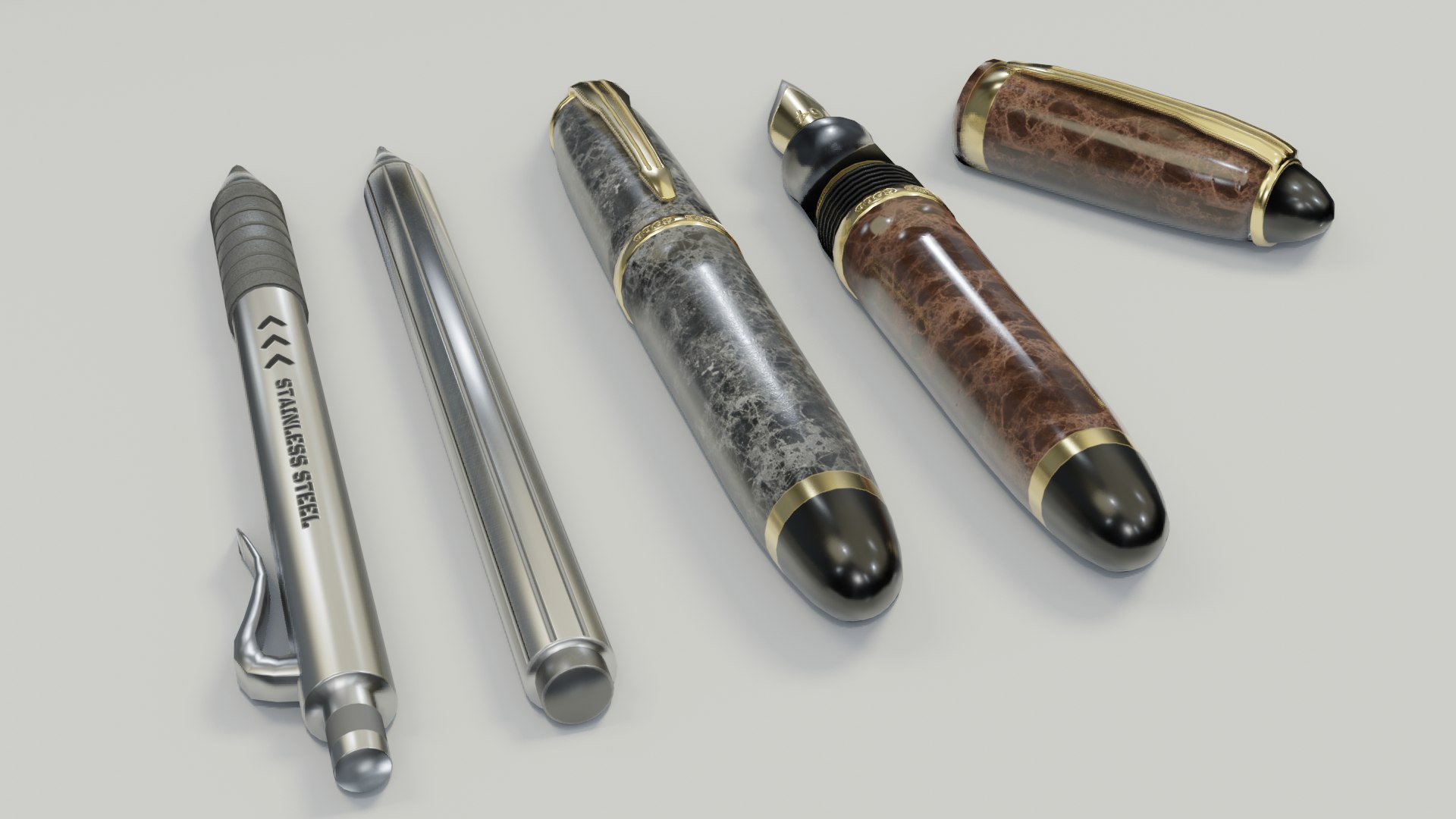 3D pens pencils writing model - TurboSquid 1492102