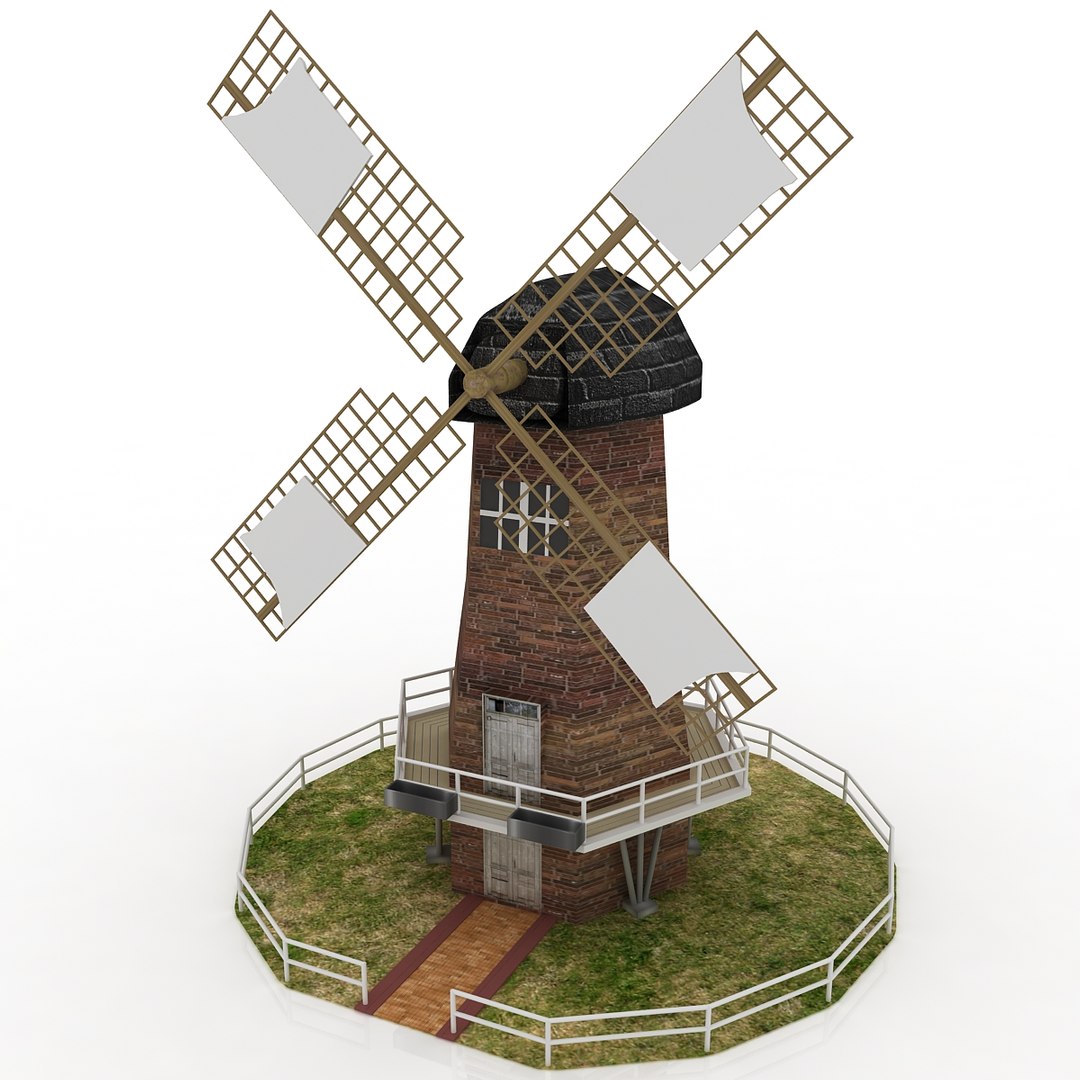 3d Model Windmill Wind Milling