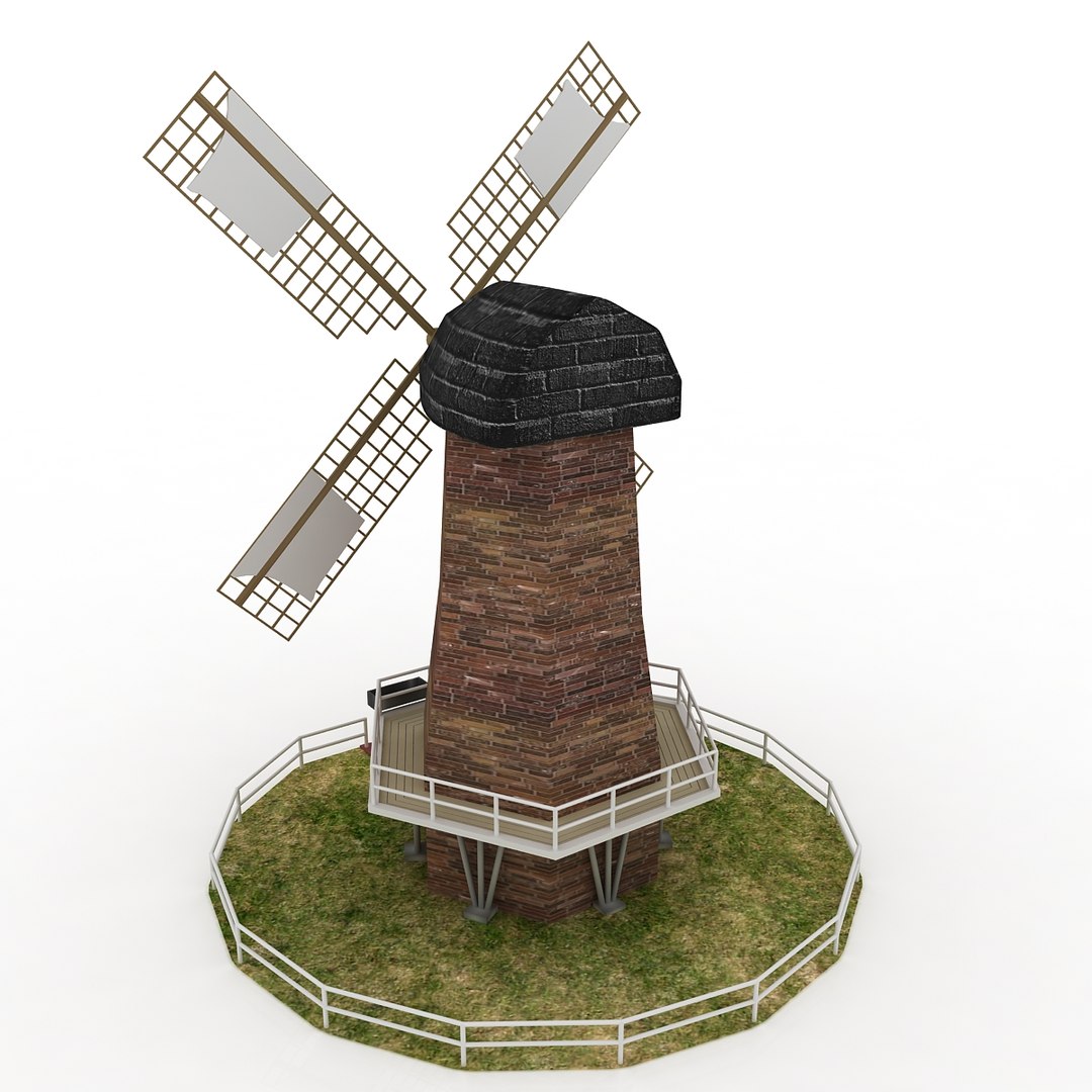 3d Model Windmill Wind Milling