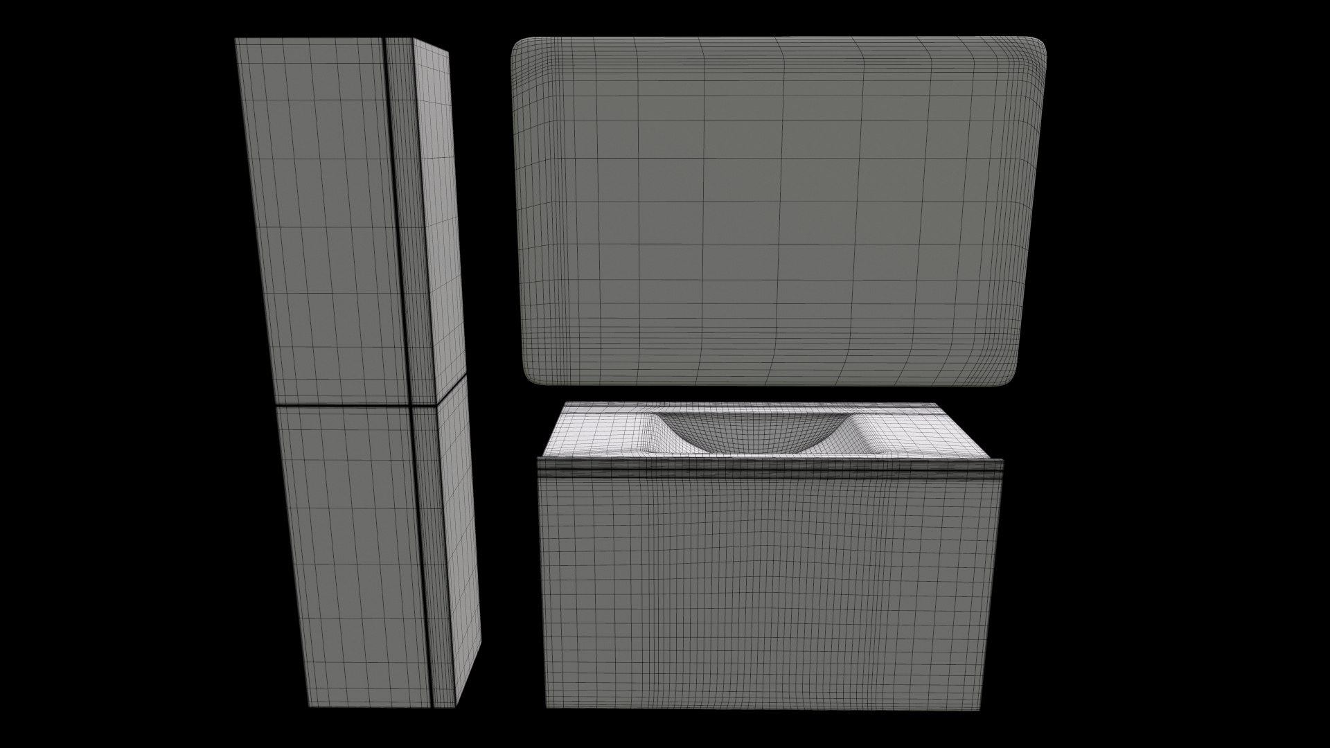 Basin Vanity Set With Cabinet 3D Model - TurboSquid 2081646