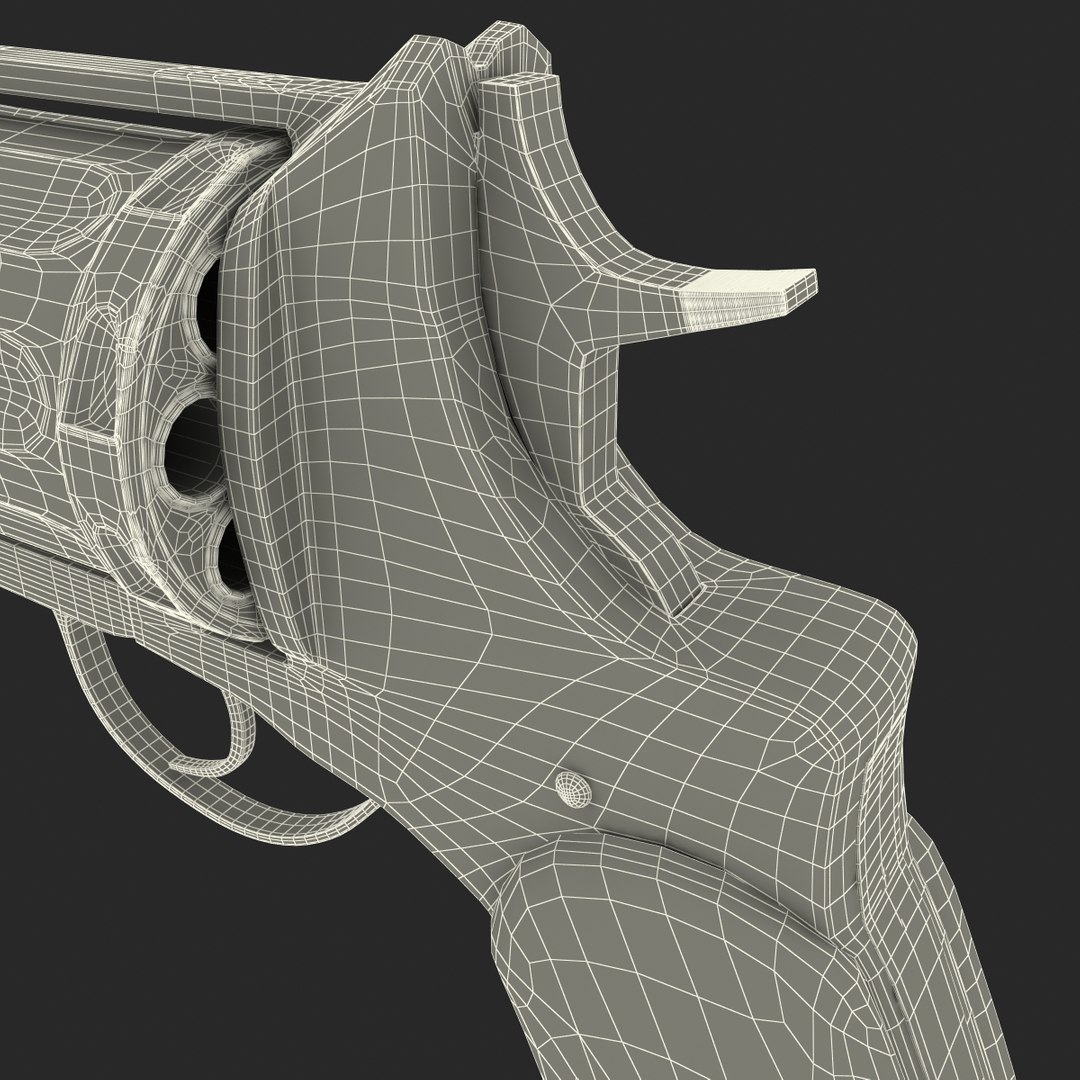 3d Revolver Nagant M1895 Model