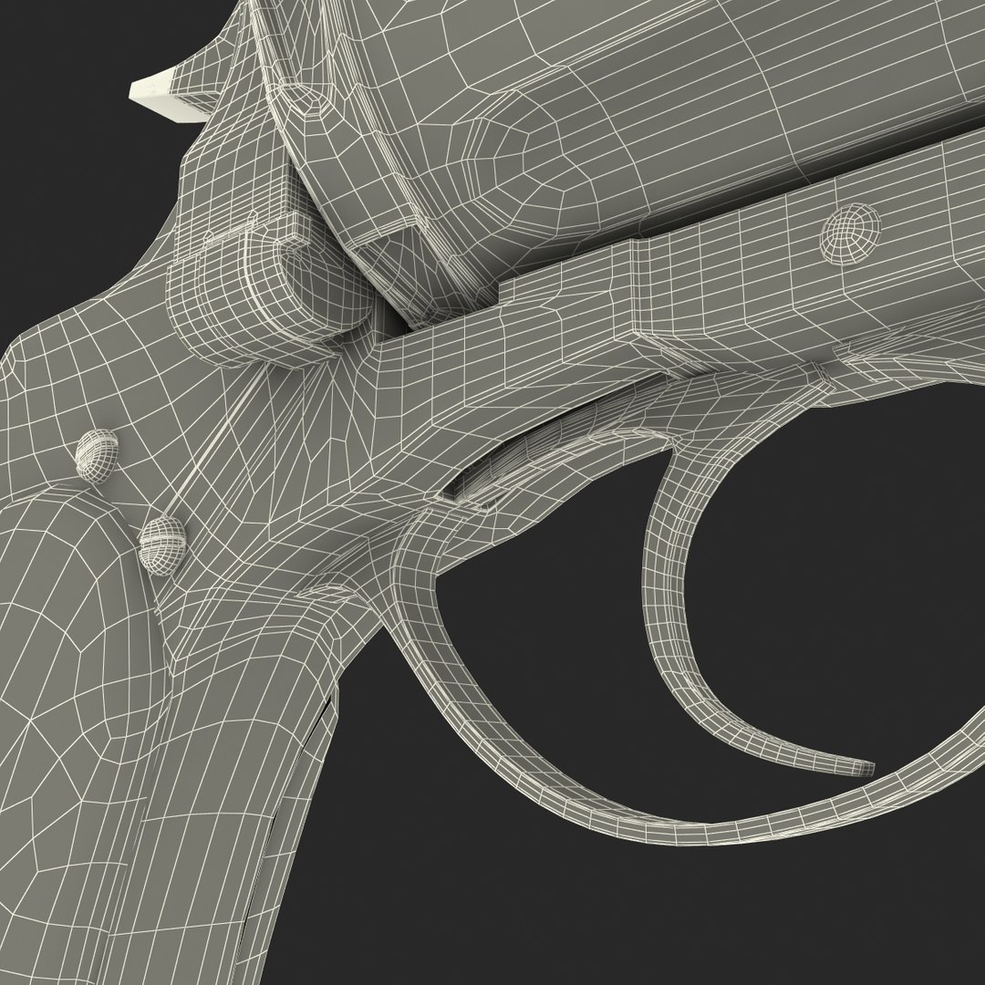 3d Revolver Nagant M1895 Model