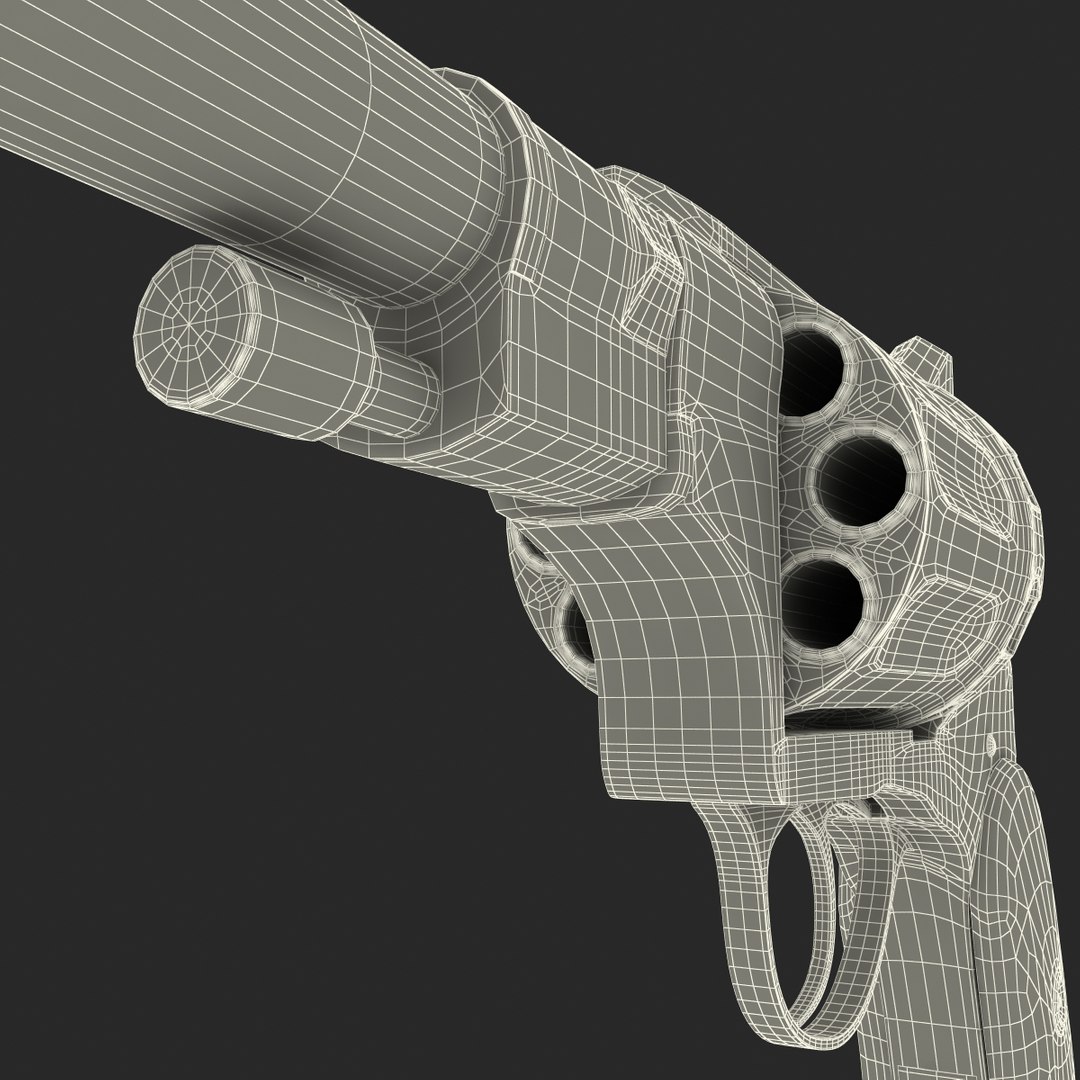 3d Revolver Nagant M1895 Model