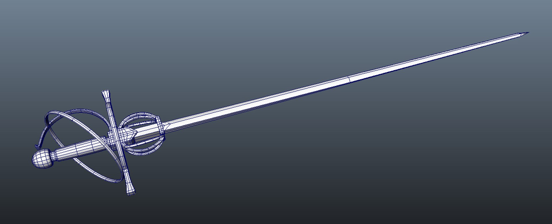 3ds Max Rapier Sword