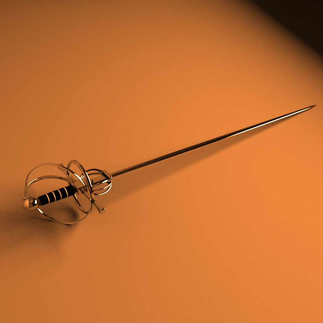 3ds Max Rapier Sword