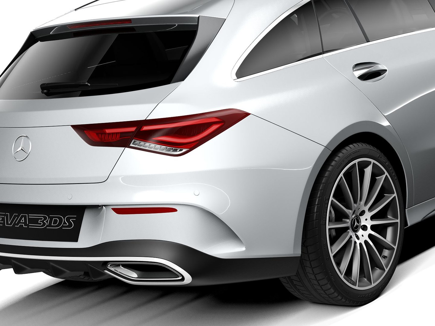 3D Mercedes-benz Cla Shooting Brake Model - TurboSquid 1439181