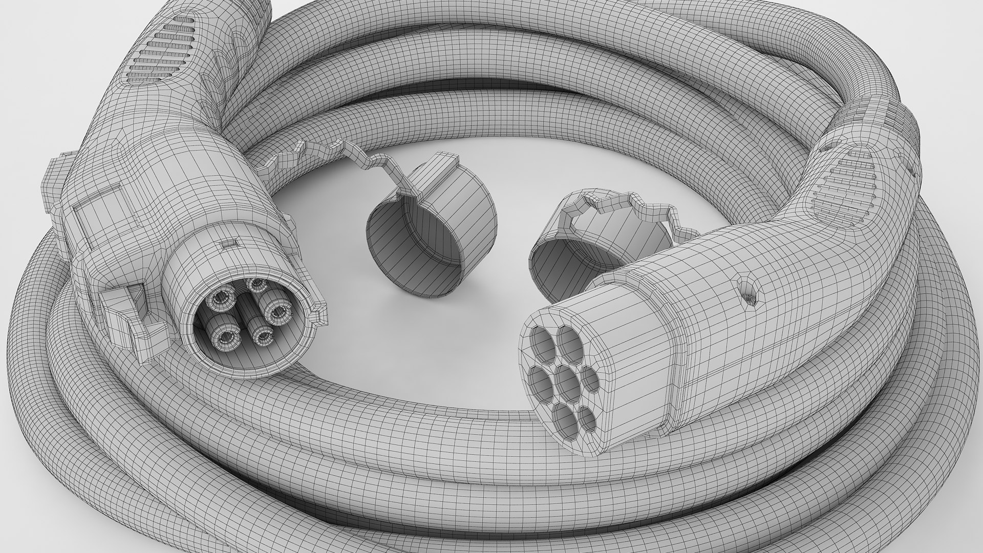 3D model ev charging plug - TurboSquid 1706374