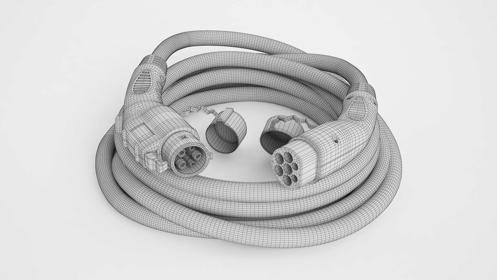 3D model ev charging plug - TurboSquid 1706374