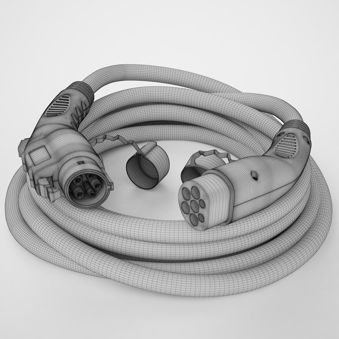 3D model ev charging plug - TurboSquid 1706374