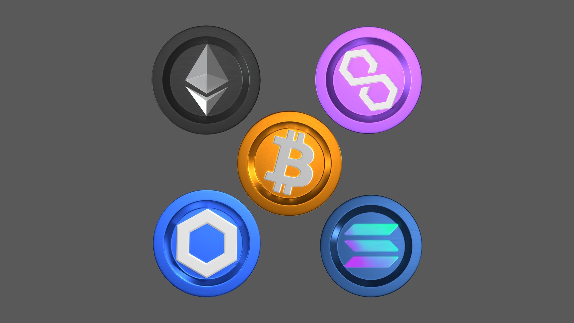 Crypto Coin Altcoins Collection 3D Model - TurboSquid 2166718