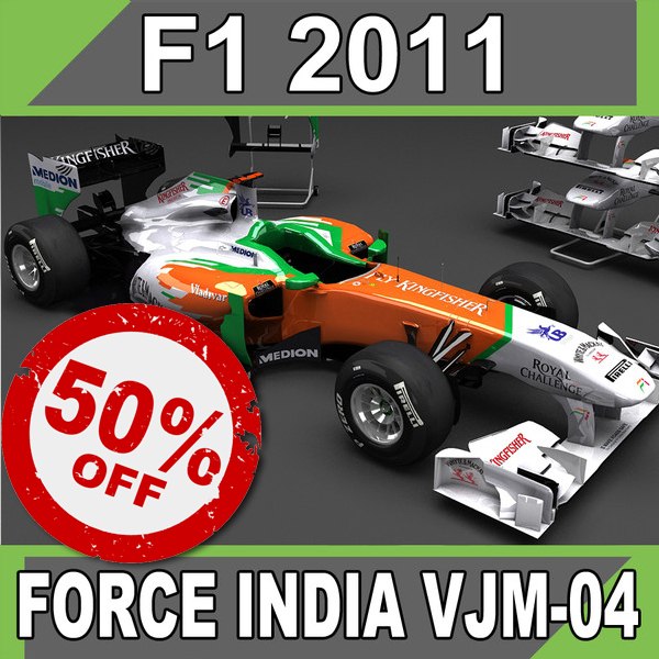 Force India F1 3D Models for Download | TurboSquid