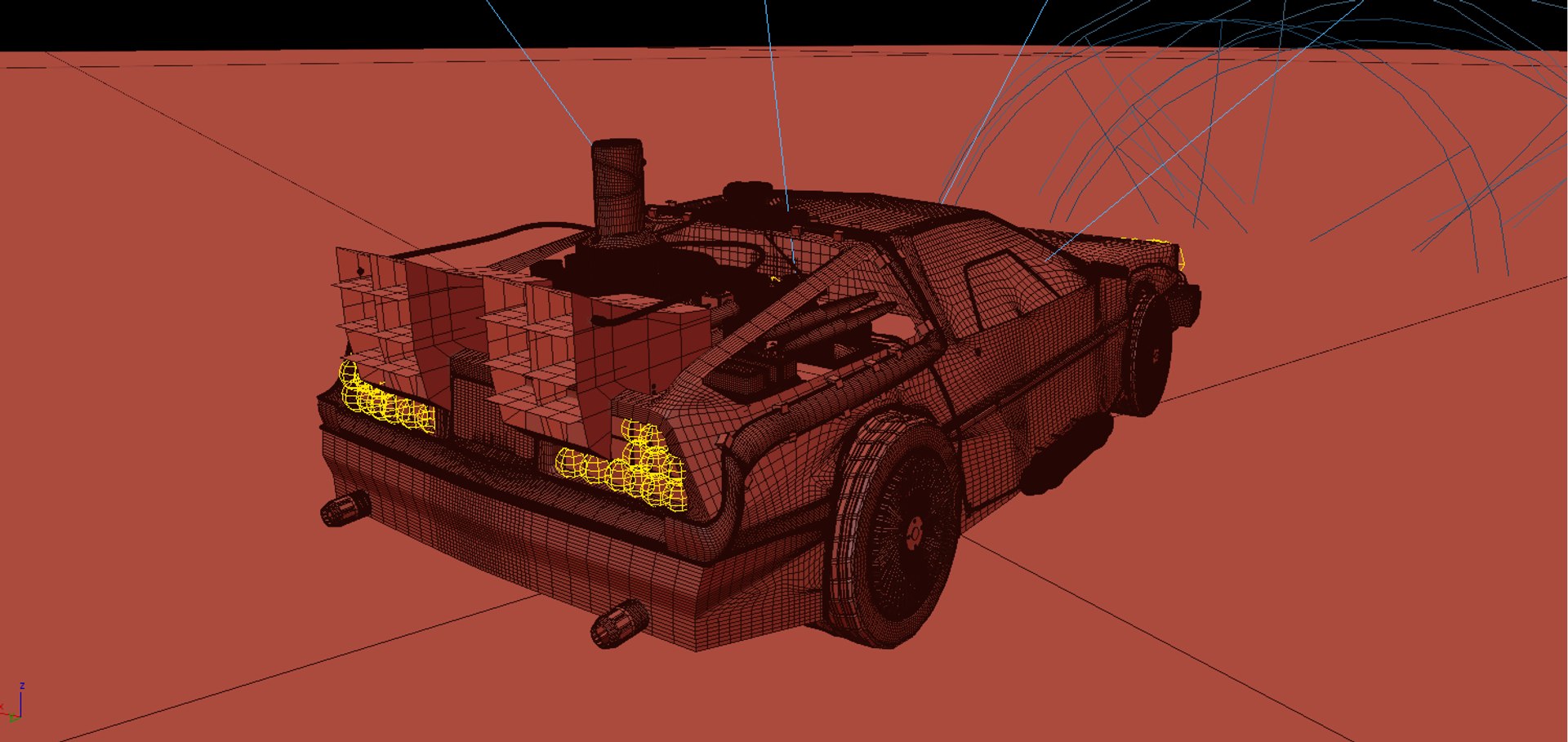 3d Delorean Dmc 12 Model