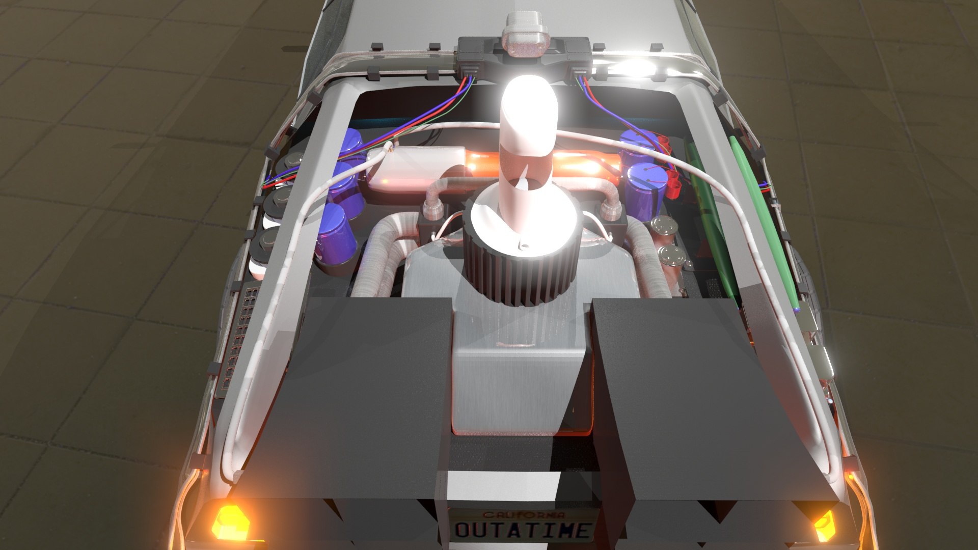 3d Delorean Dmc 12 Model