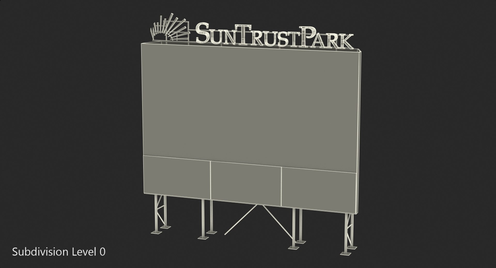 3D Model Stadium Scoreboard Board Score - TurboSquid 1369374