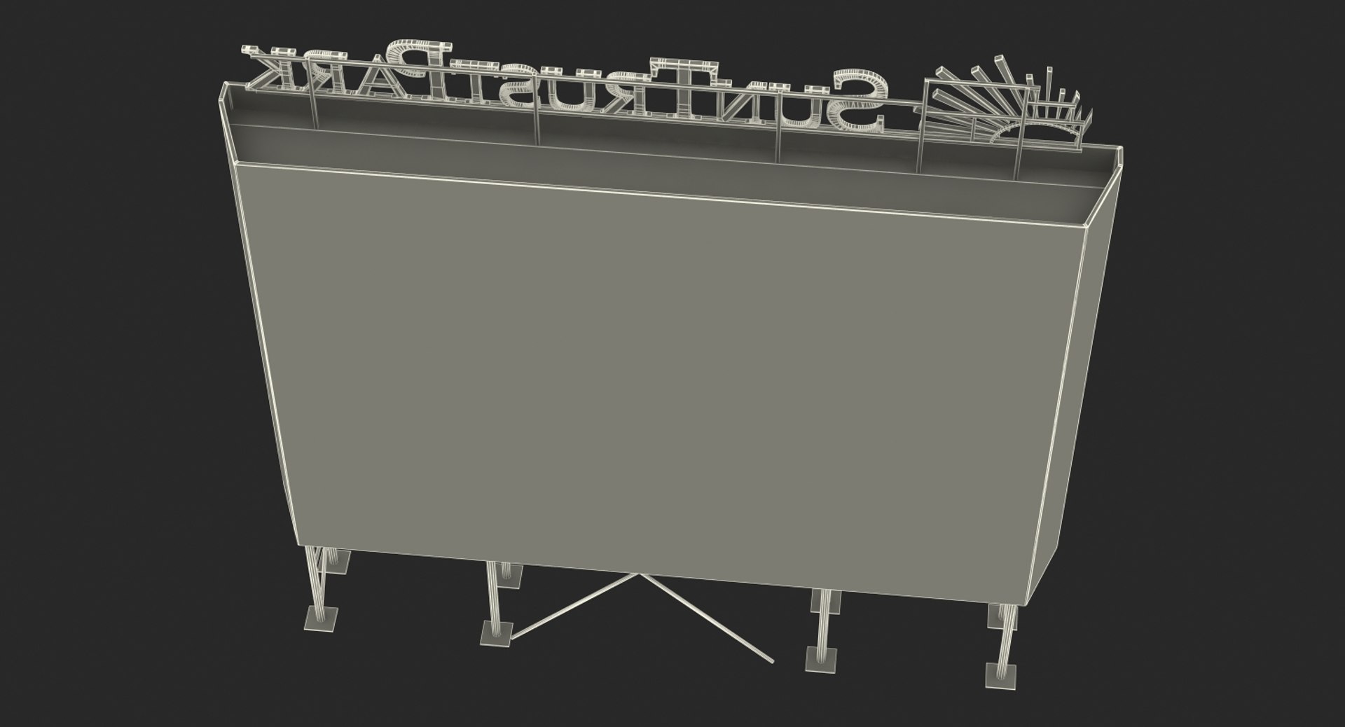 3D Model Stadium Scoreboard Board Score - TurboSquid 1369374