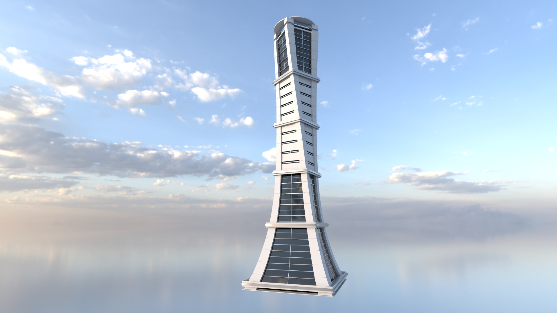 Sci-Fi Futuristic Building Concept 7 3D - TurboSquid 2299497