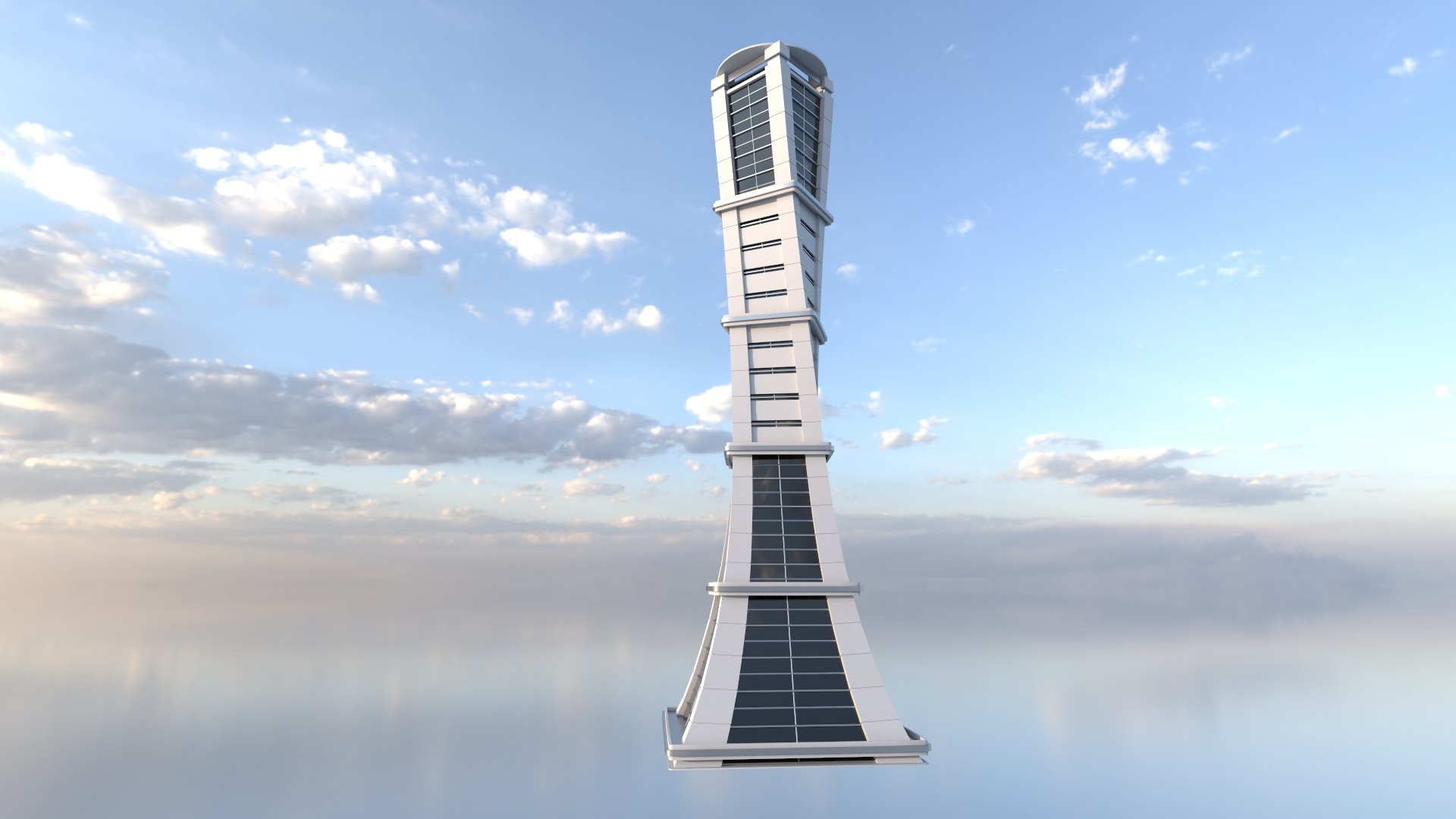 Sci-Fi Futuristic Building Concept 7 3D - TurboSquid 2299497