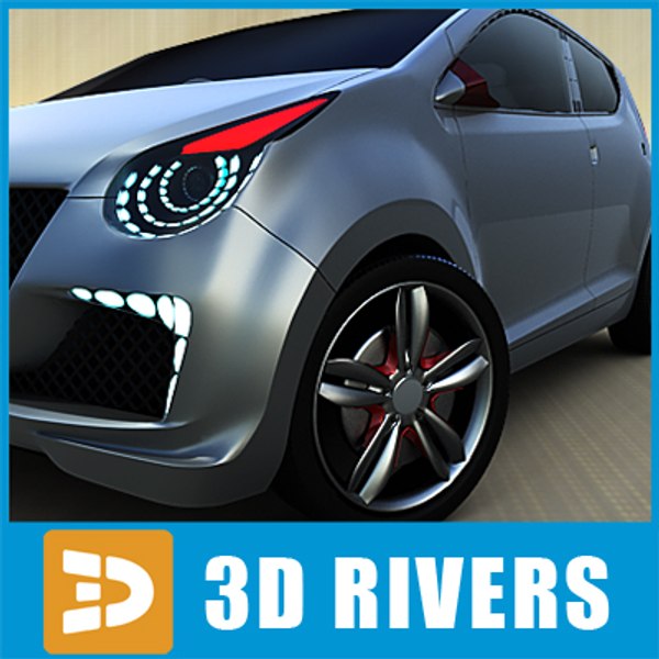suzuki a-star concept 3d model
