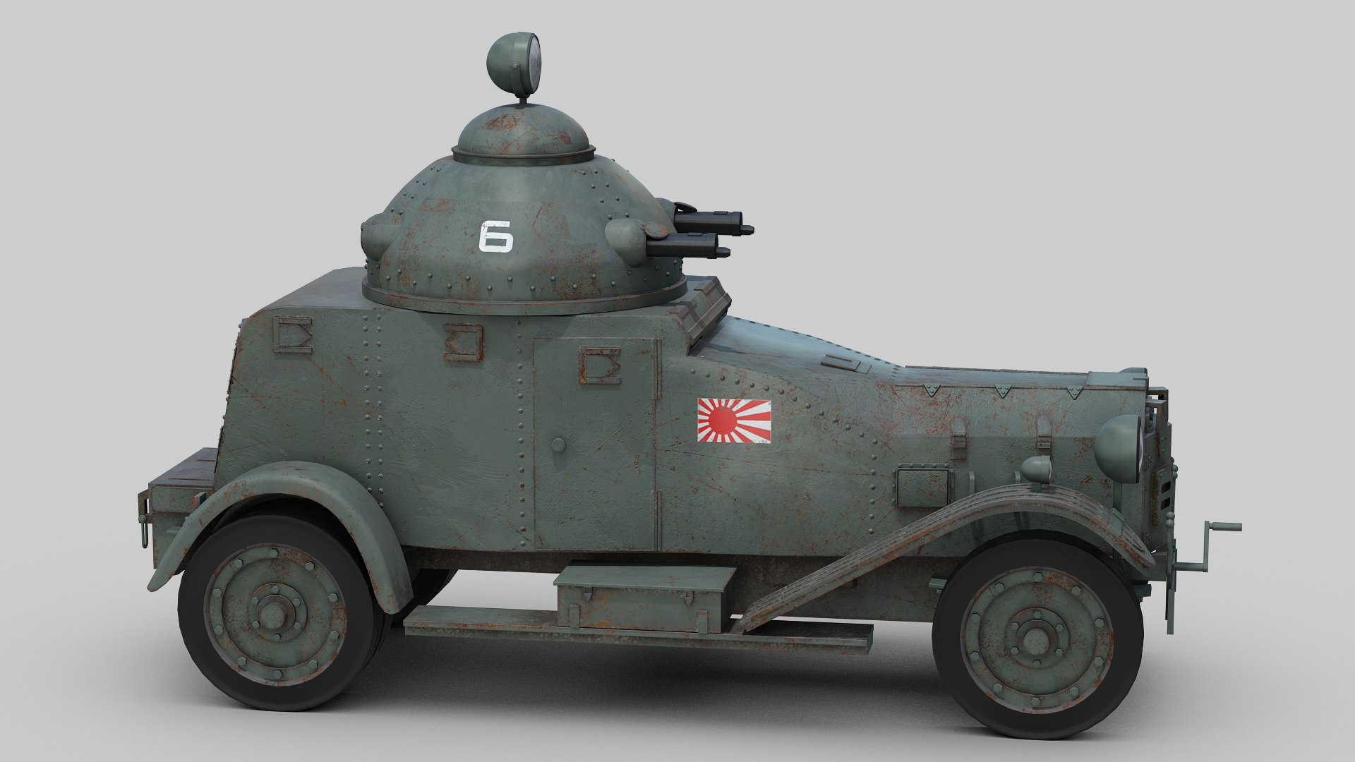3d Ww2 Vickers Crossley 25