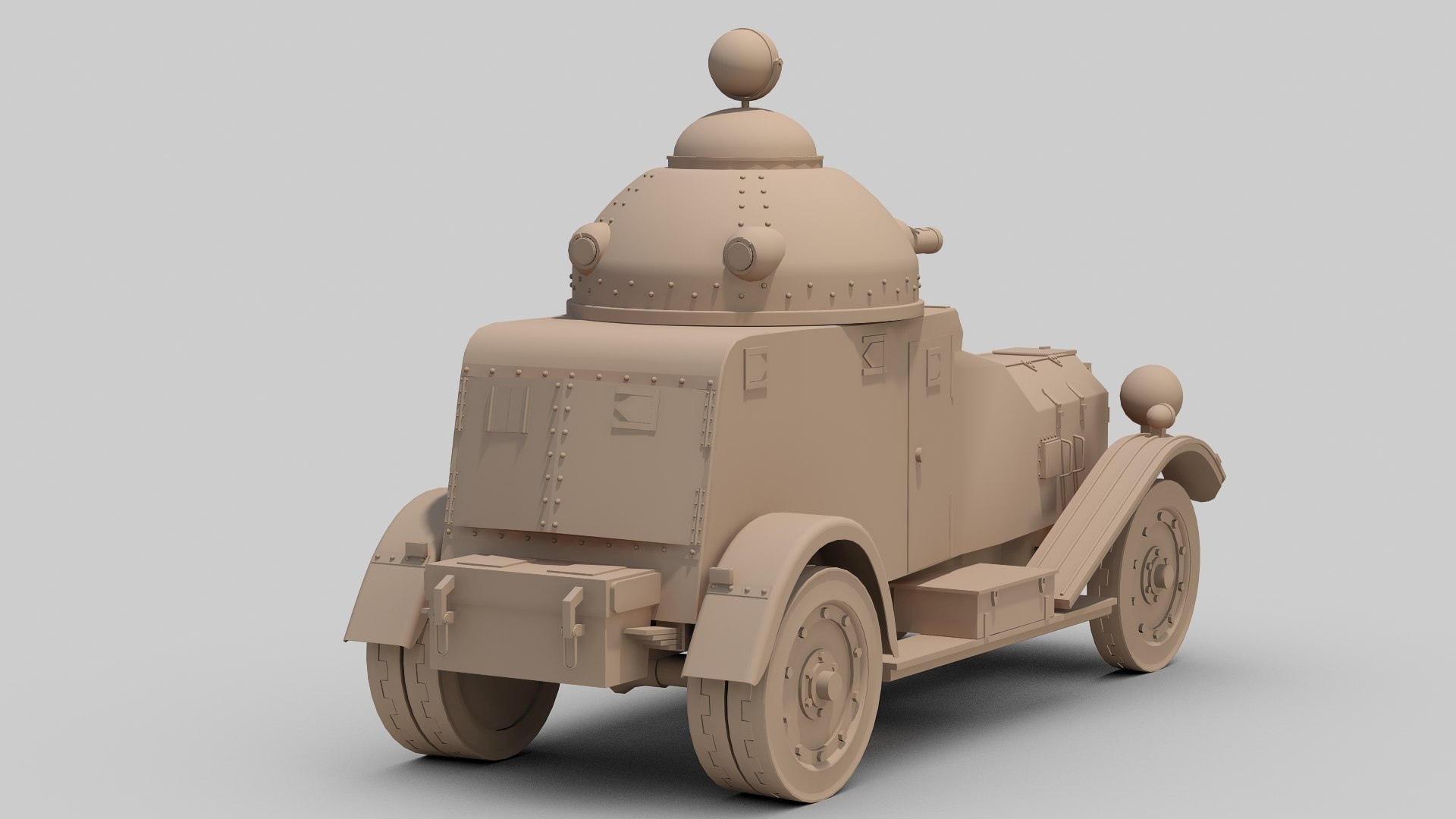 3d Ww2 Vickers Crossley 25