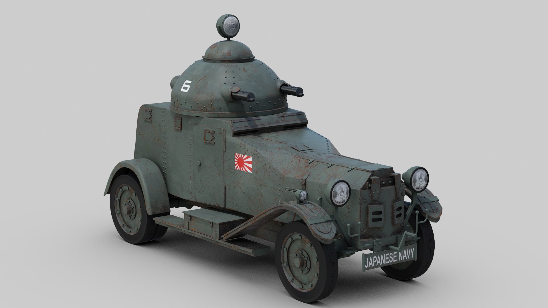 3d Ww2 Vickers Crossley 25