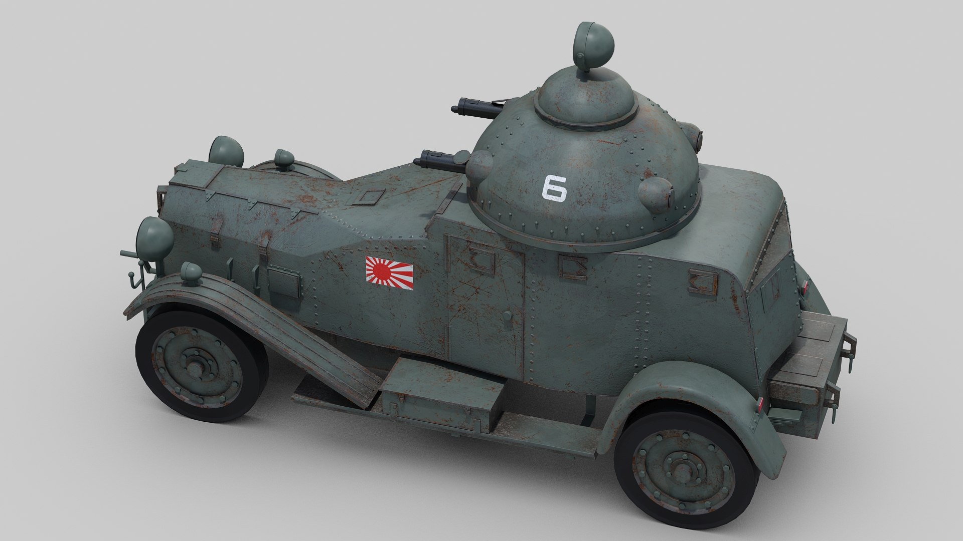 3d Ww2 Vickers Crossley 25