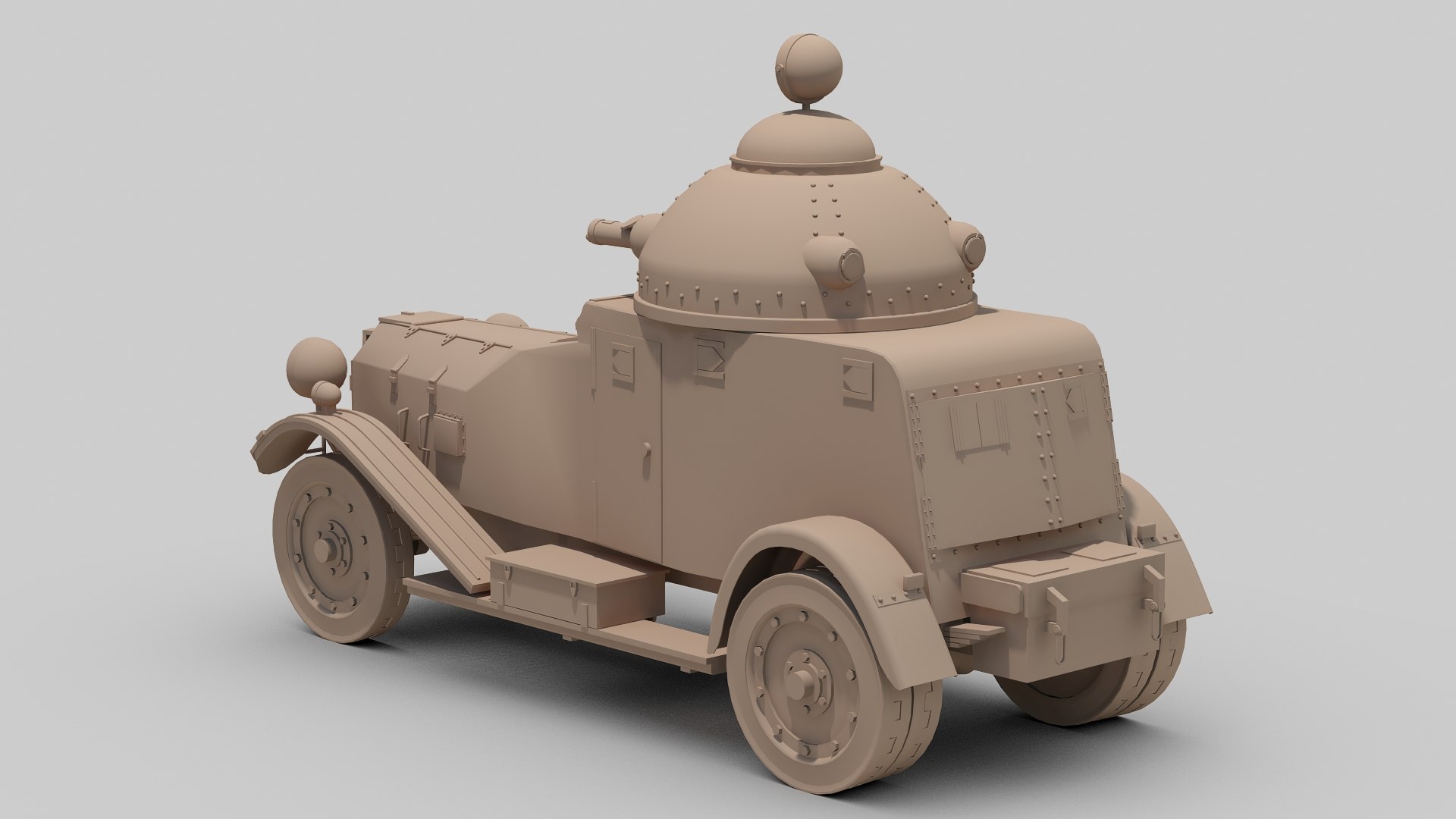 3d Ww2 Vickers Crossley 25