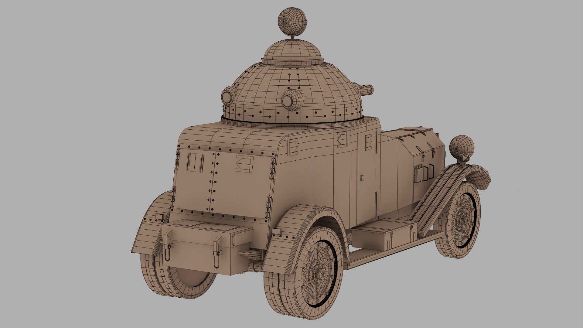 3d Ww2 Vickers Crossley 25