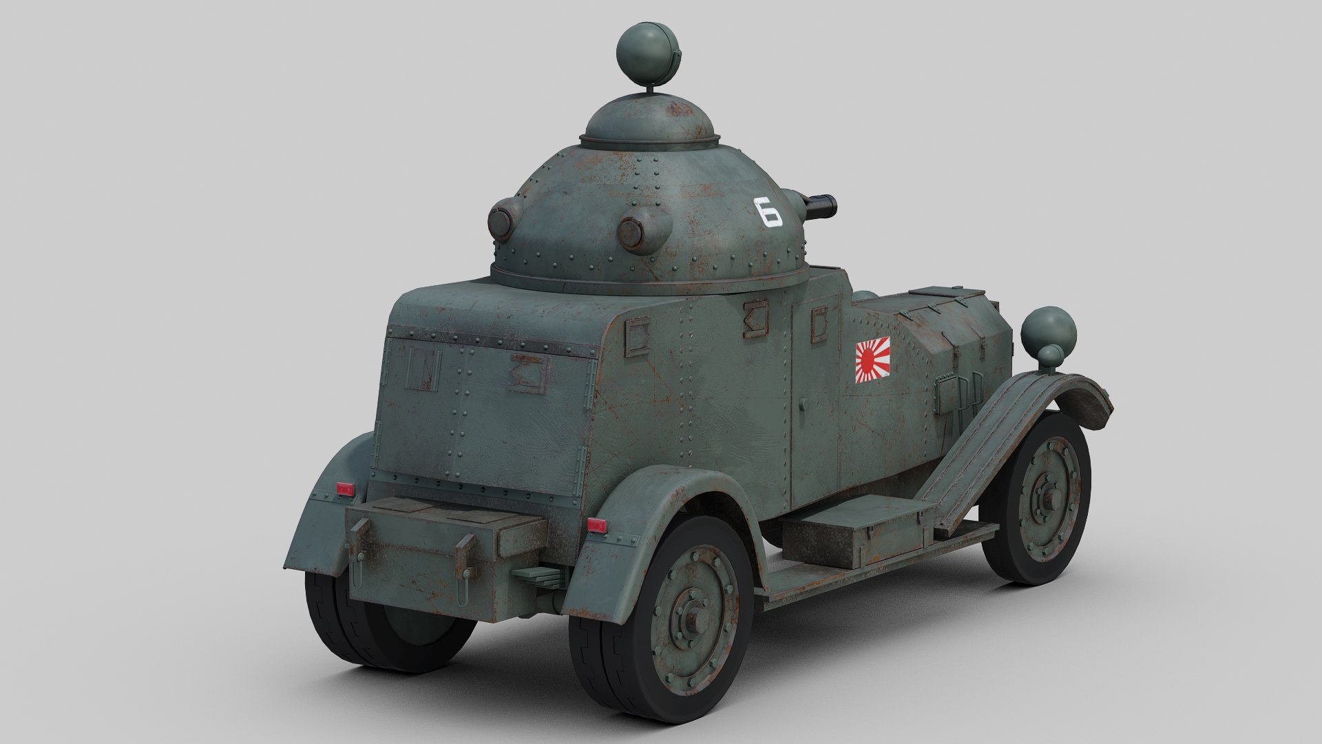 3d Ww2 Vickers Crossley 25
