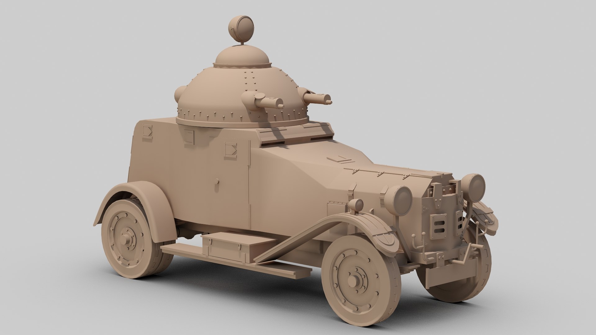 3d Ww2 Vickers Crossley 25