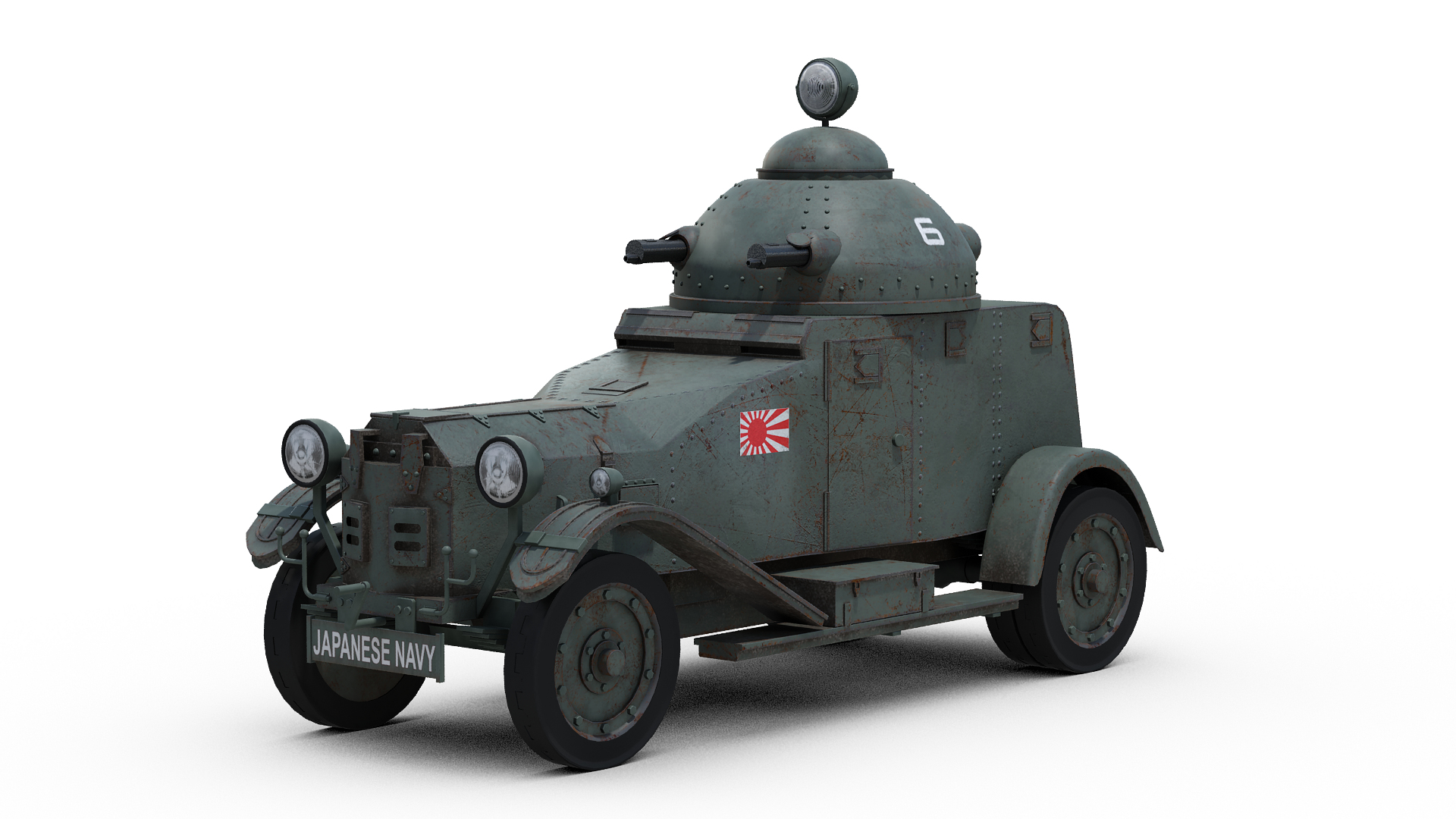 3d Ww2 Vickers Crossley 25